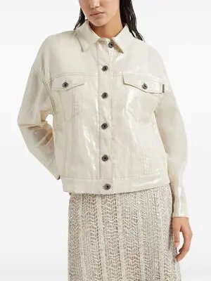 Brunello Cucinelli Coated-finish Cotton Jacket