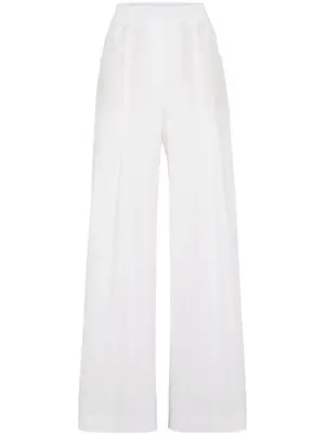 Brunello Cucinelli Wide-leg Cotton Trousers
