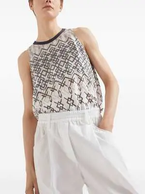 Brunello Cucinelli Wide-leg Cotton Trousers