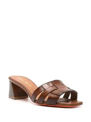 Santoni 60mm Interwoven-strap Sandals