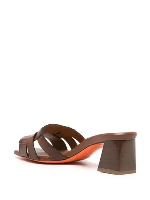 Santoni 60mm Interwoven-strap Sandals