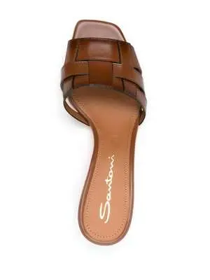 Santoni 60mm Interwoven-strap Sandals