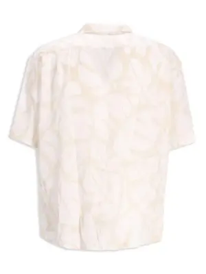 BOSS S-drew Leaf-print Shirt