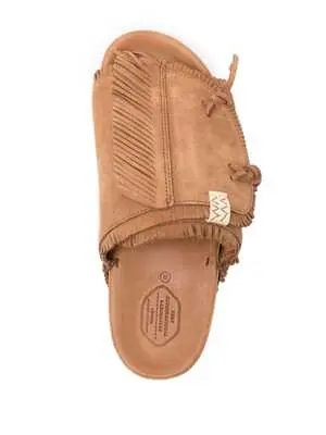 Visvim Christo Shaman Folk Suede Slides