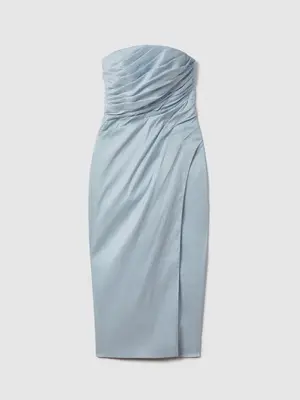 Rachel Gilbert Mira Pleated Midi Dress