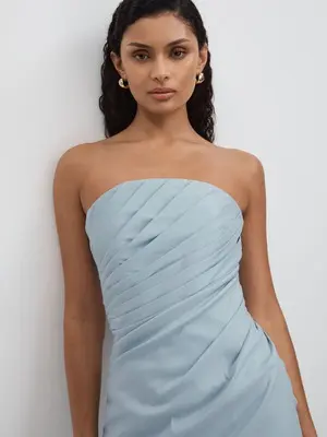 Rachel Gilbert Mira Pleated Midi Dress