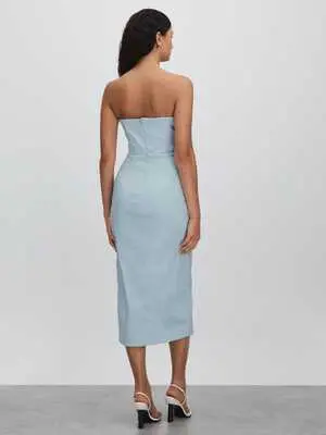 Rachel Gilbert Mira Pleated Midi Dress