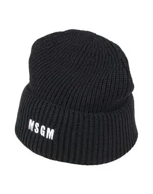 MSGM Hat Merino Wool Acrylic Black