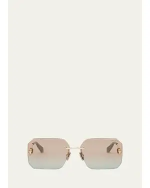 BVLGARI Serpenti Rectangle Sunglasses - Gold