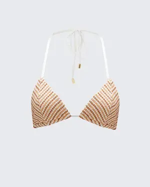Perfect Moment Llonga Bikini Top - Orange