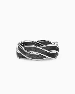 David Yurman Dy Helios™ Band Ring - Forged Carbon