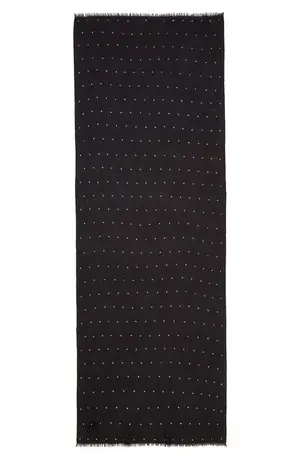 JANE CARR The Crystal Cashmere Scarf - Black