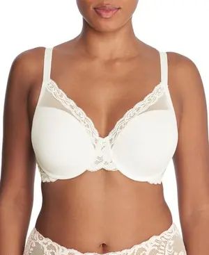 Natori Feathers Full Figure Plunge T-shirt Bra Ivory
