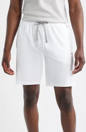 BOSS Mix Match Pajama Shorts - Open White