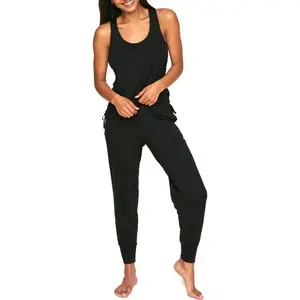 ADORE ME Jayden Pajama Tank & Pant Set - Black