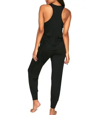 ADORE ME Jayden Pajama Tank & Pant Set - Black
