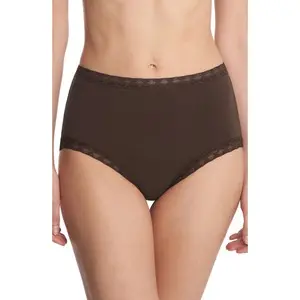 Natori Bliss Cotton Full Brief French Roast