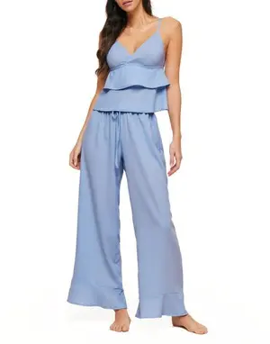 ADORE ME Brigita Pajama Cami & Pants Set - Medium Blue