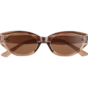 Bp. 50mm Oval Sunglasses - Clear Brown