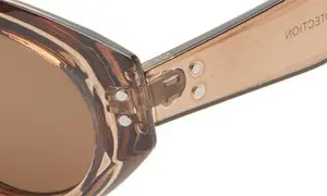 Bp. 50mm Oval Sunglasses - Clear Brown