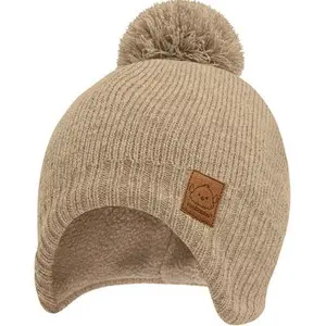 KEABABIES KeaBabies Muff Knitted Beanie Taupe