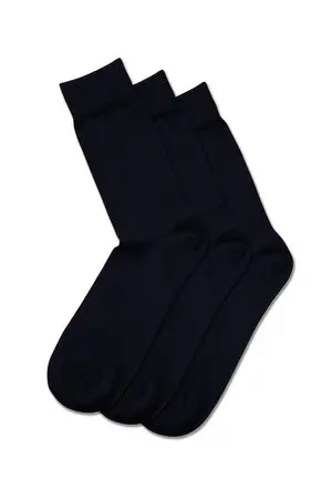 CHARLES TYRWHITT Cotton Rich Socks 3 Pack - Navy