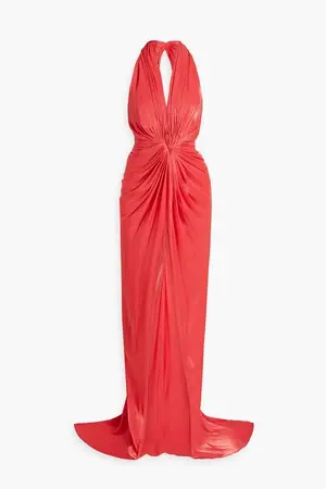 Costarellos Colette' Lamé Halterneck Gown