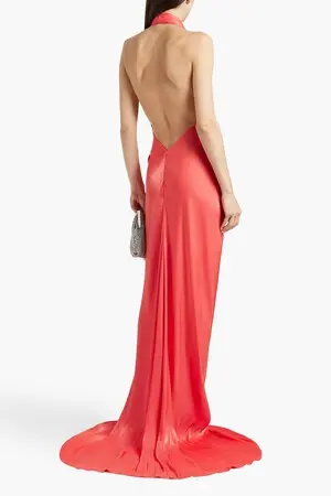 Costarellos Colette' Lamé Halterneck Gown