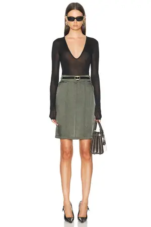 Saint Laurent Twill Skirt