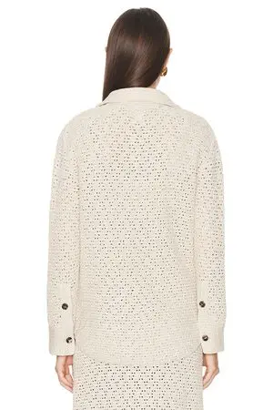 Bottega Veneta Long Sleeve Button Up Top