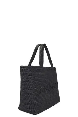Saint Laurent Raffia Tote Bag