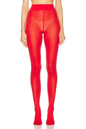 Wolford Velvet De Luxe 66 Tights Barbados Cherry