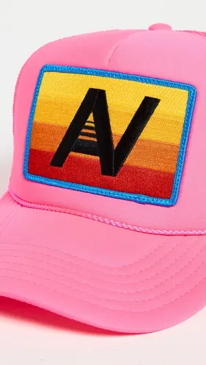 Aviator Nation Logo Trucker Hat - Neon Pink