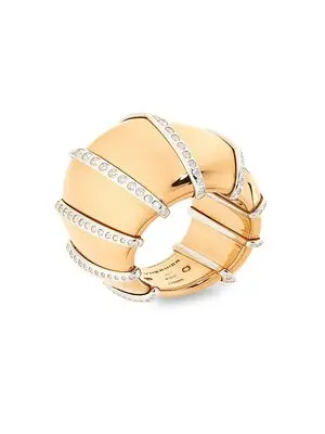 Vhernier Women's Ardis Two-Tone 18K Gold & 0.88 TCW Diamond Ring - Rose Gold  - Rose Gold