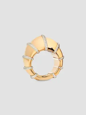 Vhernier Ardis Two-tone 18k Gold & 0.88 Tcw Diamond Ring