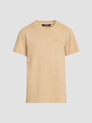 Balmain Logo Cotton T-shirt - Sable