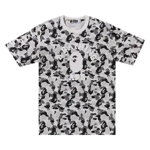 A BATHING APE Abc Camo College T-shirt - Grey