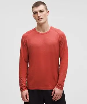 Lululemon Metal Vent Tech Long-Sleeve Shirt Rustic Coral/dare Devil