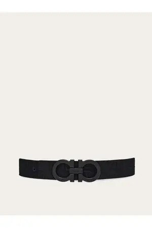 FERRAGAMO Fixed Gancini Belt - Black