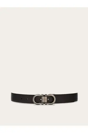 FERRAGAMO FERRAGAMO Reversible Gancini Belt Natural