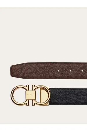 FERRAGAMO Reversible And Adjustable Gancini Belt
