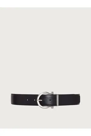 FERRAGAMO Reversible And Adjustable Belt - Natural