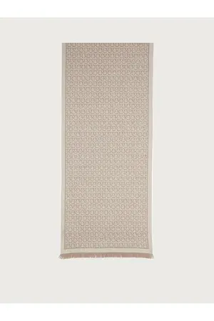 FERRAGAMO Gancini Scarf - Beige