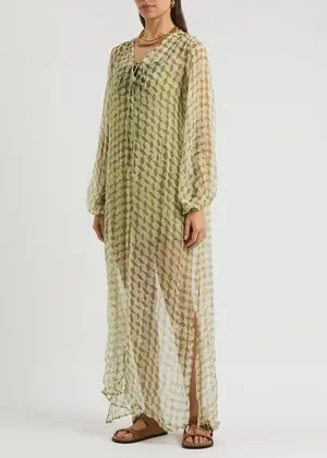 Cloe Cassandro Lea Printed Maxi Dress