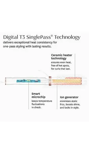T3 Curlwrap 1.25 Automatic Rotating Curling Iron - N,a
