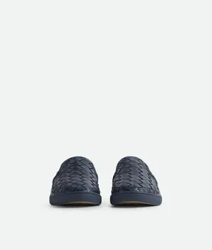 Bottega Veneta Intrecciato Leather Slip-on Sneakers - Space