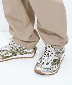 Bottega Veneta Orbit Sneaker - Mud/white
