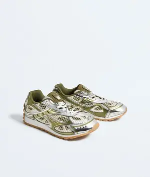 Bottega Veneta Orbit Sneaker - Mud/white