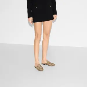 Gucci Princetown Slipper In Original Gg Canvas - Beige