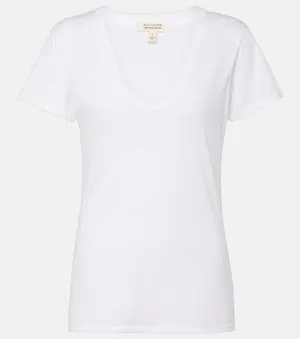 NILI LOTAN Carol Cotton Jersey T-shirt - White